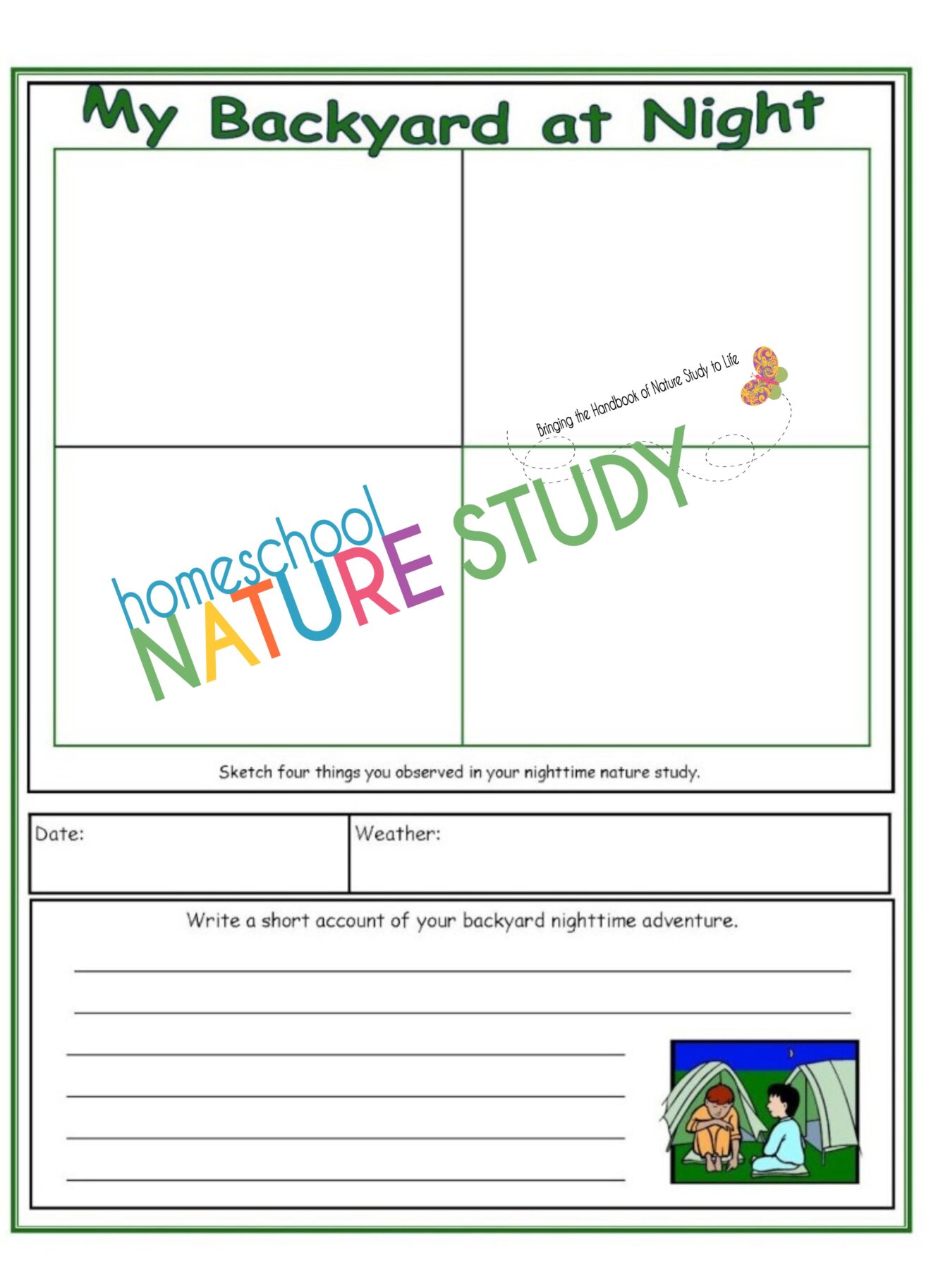 The Ultimate Guide To Nighttime Summer Nature Study Activities ...